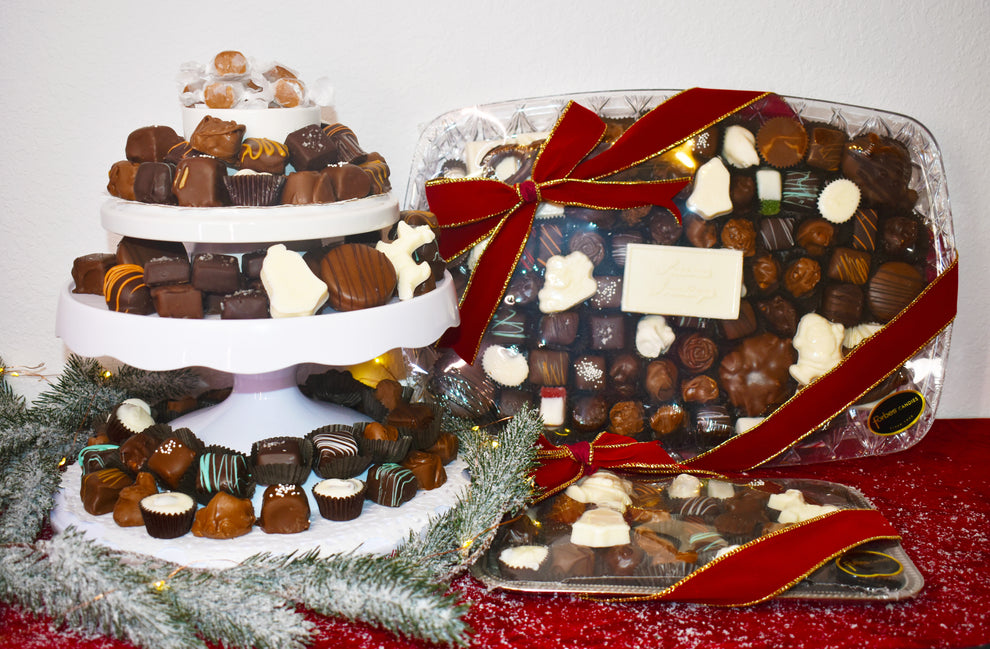 Large Lucite Gift Tray | Deluxe Assorted Chocolates – Forbes Candies